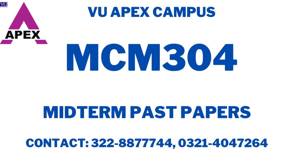 MCM304 Midterm Past Papers