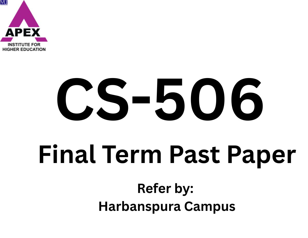 CS506 Final Term Past Papers
