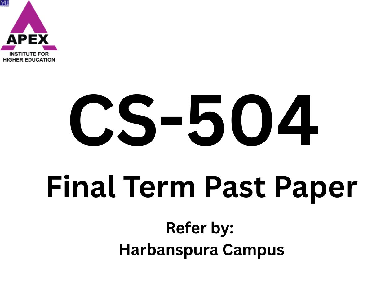 CS504 Final Term Past Papers
