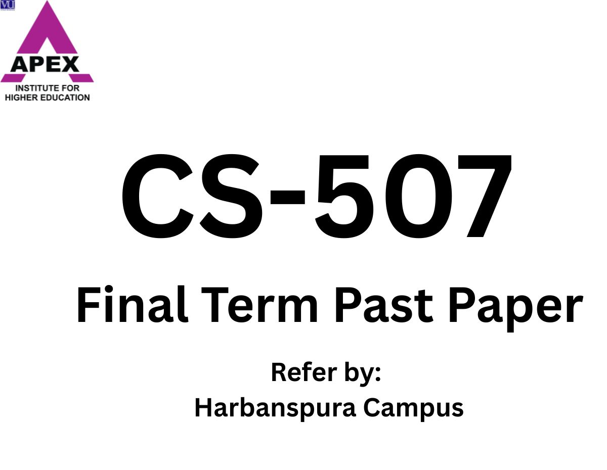 CS507 Final Term Past Papers