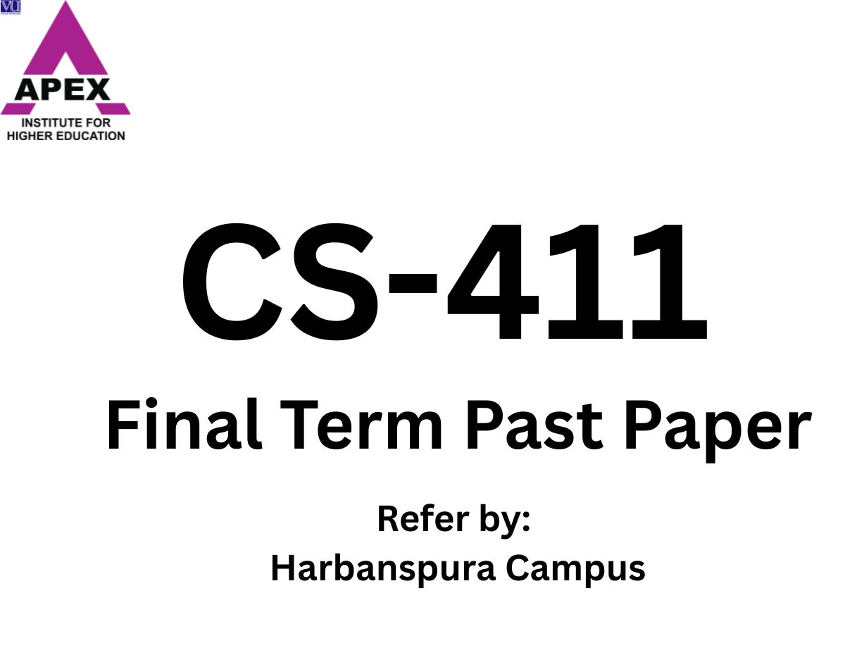 CS411 Final Term Past Papers